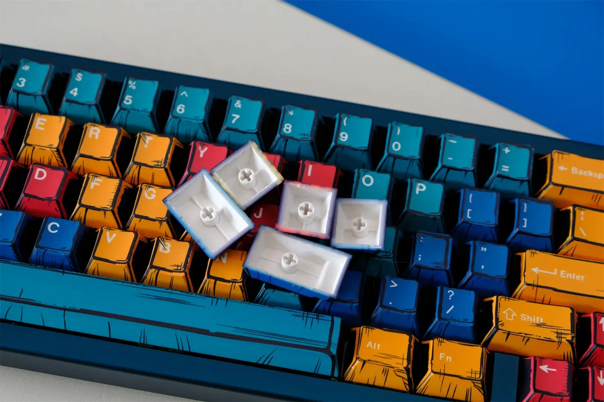 Comic Palette Colorful Theme Mechanical Keyboard Keycaps