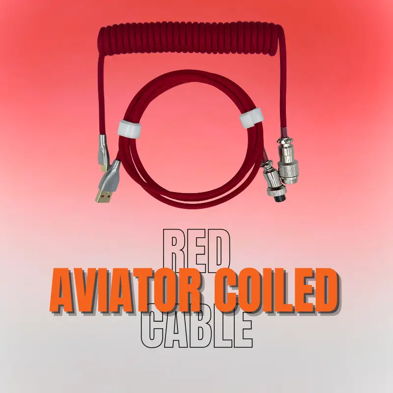 Premium Red Coiled Cable for your mechanical keyboard